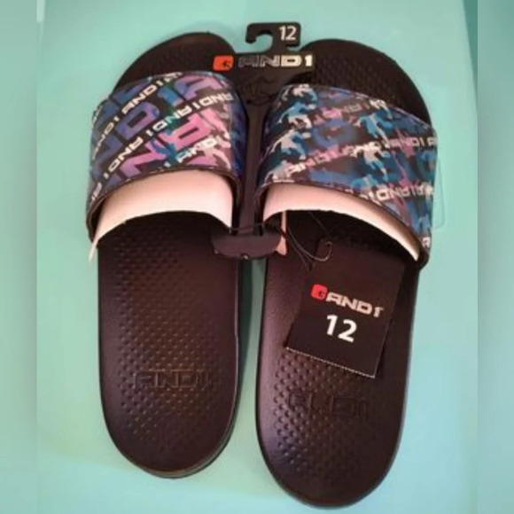 And1 | Shoes | And Mens Slippers Slip Ons Sandals Shoes Lenticular Logo ...